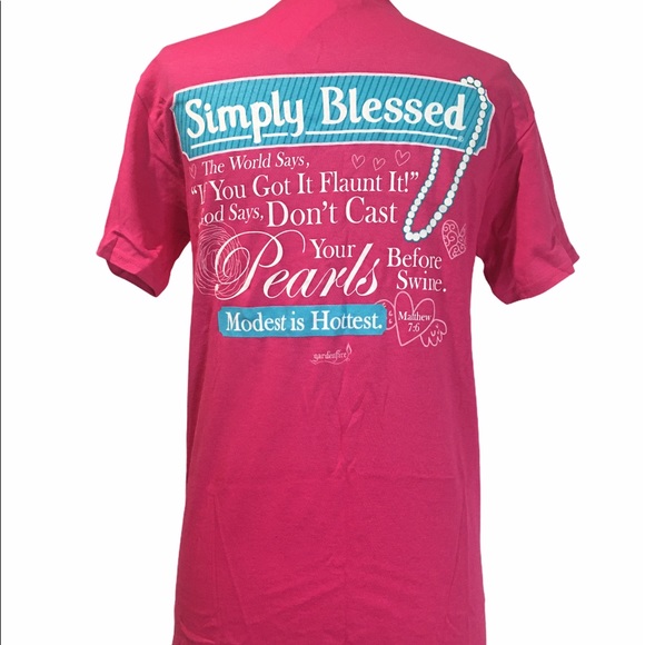 Sinply Blessed | Tops | Brand New Pearls Matthew 76 Simply Blessed ...